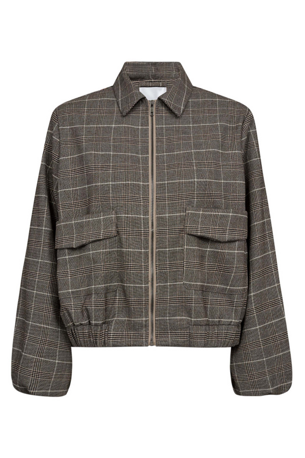 Co'Couture - ClaudineCC Balloon Jakke - Med ternet mønster